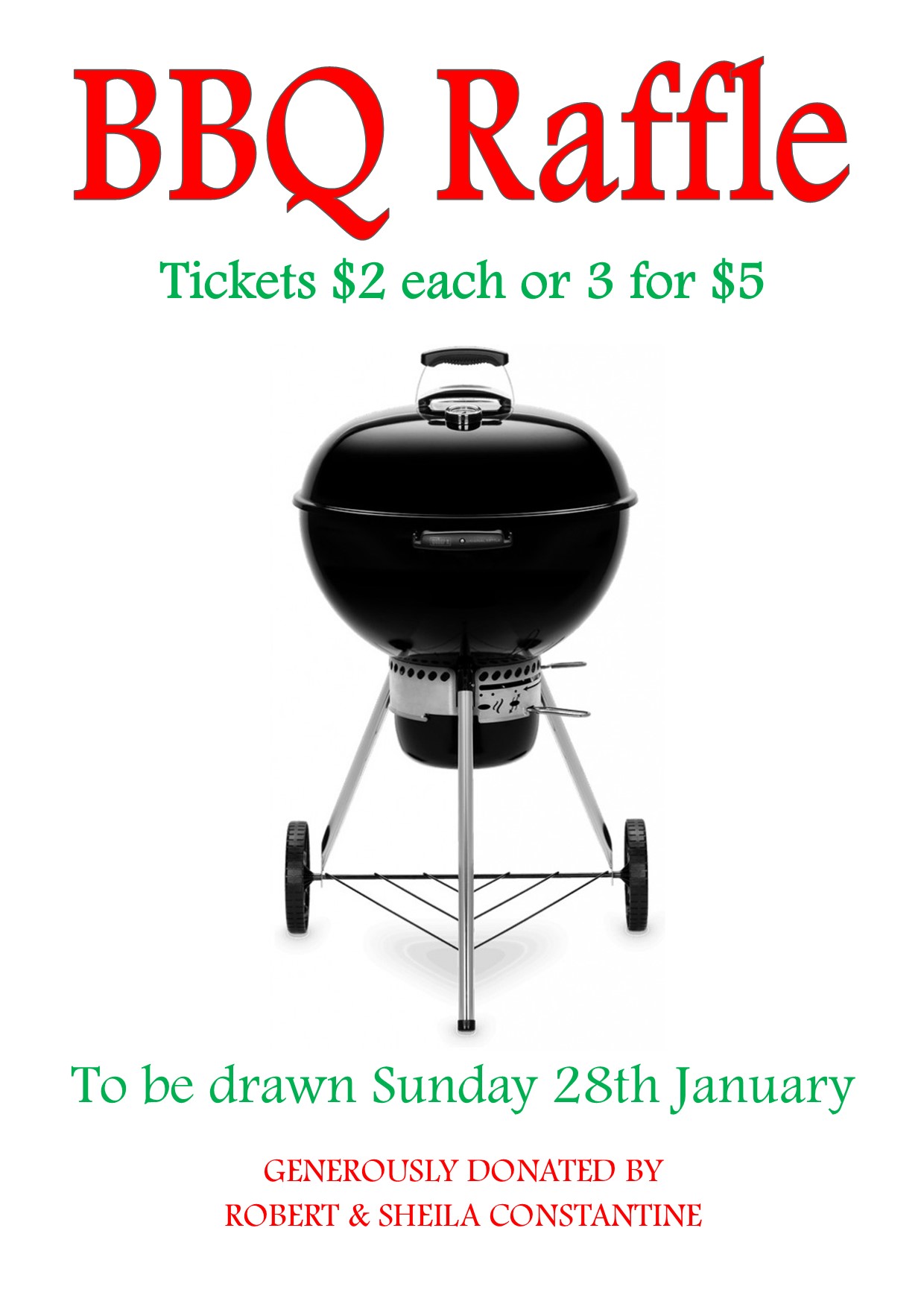 Don’t forget to get your ticket to win this wonderful raffle prize.